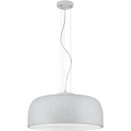 Trio LEUCHTEN Pendelleuchte &raquo;Baron&laquo; E27 1 Stk. Warmwei&szlig; H&auml;ngelampe in puristischem Design / Abdeckung f&uuml;r blendfreies Licht wei&szlig; matt