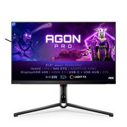 AOC Gaming-Monitor »AG324UX« 80 cm/31, 5 ′′ 3840 x 2160 px 1 Reaktionszeit 144 Hz schwarz neig, dreh- und höhenverstellbar, DisplayHDR 400,...