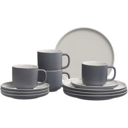 Ritzenhoff & Breker RITZENHOFF & BREKER Kaffeeservice »Geschirr-Set, Service Jasper« Scandic Style, 12 Teile, für 4 Personen grau