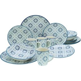 Creatable Kombiservice &raquo;Yara&laquo; orientalisch mediterraner Stil blau