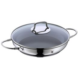 WMF Schmorpfanne &raquo;Devil, Servierpfanne Induktion &Oslash; 26 cm mit Glasdeckel&laquo; Cromargan Edelstahl Rostfrei 18/10 Set, 2 Stk. tlg. Keramikbeschichtung,...