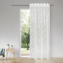 GERSTER Gardine &raquo;Eila&laquo; Schlaufen 1 Stk. tlg. SB-Gardine "Eila" offwhite, wei&szlig; Obermaterial: 100% Polyester 245 cm