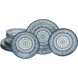 Creatable Teller-Set »Mexico, Tellerset 18-tlg« Traditionelle Motive blau 0