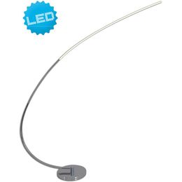 Näve NÄVE LED Stehlampe »Loop« 1 Stk. Warmweiß LED Stehleuchte >>Loop Line<<, LED warmweiß, chrom grau