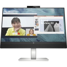 HP LED-Monitor &raquo;M24&laquo; 61 cm/24 &prime;&prime; 1920 x 1080 px Full HD 5 Reaktionszeit 75 Hz schwarz/silberfarben Integriertes Mikrofon, 5 MP Webcam