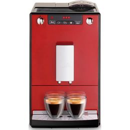 Melitta Kaffeevollautomat »Solo E950-201, schwarz« Perfekt für Café crème & Espresso, nur 20cm breit Chili Red