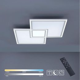 JUST LIGHT LED Panel &raquo;EDGING&laquo; LED-Board 1 Stk. warmwei&szlig; - kaltwei&szlig; dimmbar &uuml;ber Fernbedienung,Fernbedienung, Funk inkl.,Serienschalter wei&szlig;