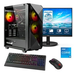 Hyrican Gaming-PC-Komplettsystem »Striker SET02388« 27 ′′ Intel Core i5 GeForce RTX 4060 16 GB RAM 1.000 GB SSD DDR5, Windows 11, inklusive 27"...