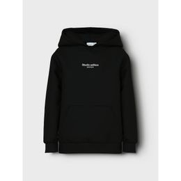 name it Kapuzensweatshirt »NKMBRODY LS NREG SWEAT WH BRU NOOS« mit kleinem Logoprint Black 134 (140) 134 (140) Sweater von name it für Jungen