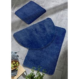 bonprix Getuftete Uni- Badematte mit hohem Flor, blau