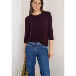 Cecil 3/4-Arm-Shirt mit 3/4-&Auml;rmel eggplant red S (38) S (38) Shirt von Cecil