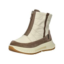 Ara Stiefelette &raquo;Stiefelette Lederimitat/Textil&laquo; Wei&szlig;/Braun 37 37 Verschluss: Rei&szlig;verschluss