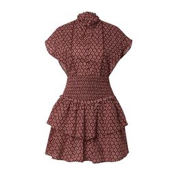 Scotch & Soda SCOTCH & SODA Kleid Damen Gr&ouml;&szlig;e 32 hellorange / pastellpink / bordeaux Winterkleid