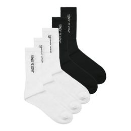 Jack & Jones JACK & JONES Socken 'JACREGEN' Herren Größe 41/46 schwarz / weiß