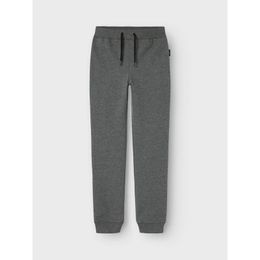 name it Jogginghose »NKMSWEAT für Jungen mit verstellbarem Bund und Kordelzug« unifarben, casual, regular fit, Baumwollmix, Rundhals Dark Grey...