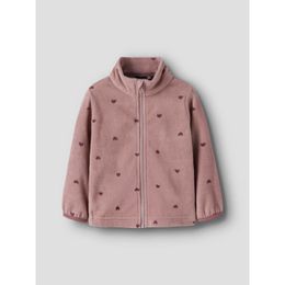 name it Fleecejacke »NMNSPEKTRA FLEECE JACKET AOP FO« ohne Kapuze Woodrose 128 128 Fleecejacke von name it für Mädchen und Jungen