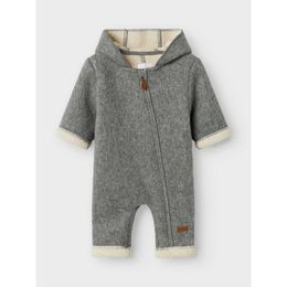 name it Fleeceoverall »NBNMILY SUIT2« Light Grey Melange 50/56 50/56 Fleeceoverall von name it für Babys