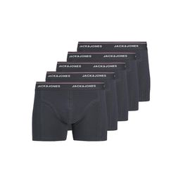 Jack & Jones JACK & JONES Boxershorts 'AVERY' Herren Größe XXL anthrazit / weinrot / weiß