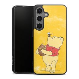 DeinDesign Galaxy S25 Handy Premium Silikon Hülle Handyhülle schwarz Case Official Licensed Product Winnie The Pooh Disney Silikon Premium Case
