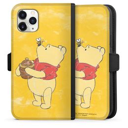 DeinDesign iPhone 11 Pro Handy Klapph&uuml;lle Handyh&uuml;lle aus Kunst Leder schwarz Flip Case Official Licensed Product Winnie The Pooh Disney Sideflip mit Lasche