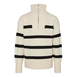 Vero Moda Girl Pullover 'VMSABA' Mädchen Größe 122/128 creme / schwarz