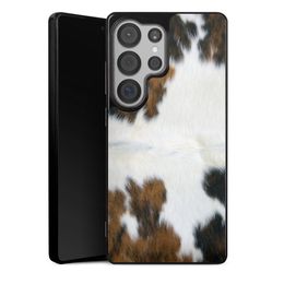 DeinDesign Galaxy S25 Ultra Handy Silikon Hülle Case schwarz Handyhülle Cow Skin Cow Fur