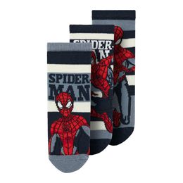 name it Socken 'NMMOctavius Spider' Jungen Gr&ouml;&szlig;e 31/33 marine / rauchblau / rot / wollwei&szlig;