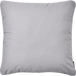 Dekokissen done. "Uni", silber (silberfarben, unifarben), B:65 L:65, Baumwolle, Dekokissen_Sitzkissen_Kissenhüllen, unifarben, Reißverschluss, Kissenhüle ohne Füllung, 1 Stück