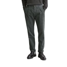 Marc O'Polo Cordhose MARC O'POLO "Osby Pleats", Herren, Gr. 31, Länge 30, mangrove, Cord, Obermaterial: 100% Baumwolle, Hosen, tapered fit, aus reiner Bio-Baumwolle