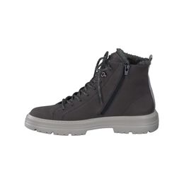 Schn&uuml;rstiefelette Paul Green "Paul Green Stiefelette Nubukleder", Damen, Gr. 37,5, grau (iron), Nubukleder, Schuhe Schn&uuml;rstiefelette