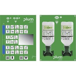 Plum Augensp&uuml;lstation, mit Sp&uuml;lflasche, 2 x 500 ml 0,9 % NaCl