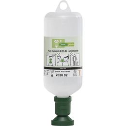 Augensp&uuml;lflasche 0,9 % NaCl, 1000 ml, VE 6 Stk, transparent, gr&uuml;n kaiserkraft