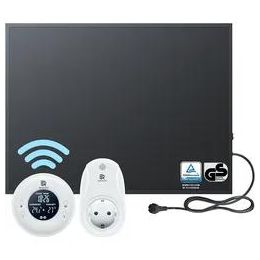 Bringer® Infrarotheizung - 450 (BRIH450) / BRTF: Funk Thermostat und Fernbedienung / Schwarz