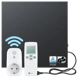 Bringer® Infrarotheizung - 300 (BRIH300) / BRTS: Smart Thermostat und Fernbedienung / Schwarz
