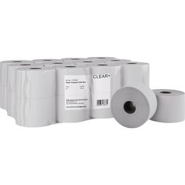CWS Toilettenpapier Kompakt-Rollen Clear+, 2-lagig, VE 24 Stk, 100 m je Rolle