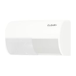 CWS Toilettenpapierspender Clear+, für Haushaltsrollen, Kunststoff, weiß