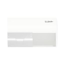 CWS Toilettenpapierspender Clear+, f&uuml;r Haushaltsrollen, Kunststoff, wei&szlig;