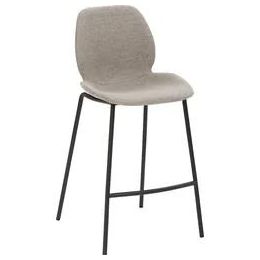 mayer Sitzmöbel Barhocker MAYER SITZMÖBEL "mySOLO", grau (muschelgrau, meliert, lichtgrau), B:49cm H:97cm T:53cm, 100% Polyester (Sitzschale innen);50% Polyurethan, 50% PVC (Sitzschale außen), Hocker