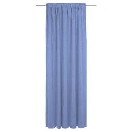 Vorhang WIRTH "Trondheim B", blau (royalblau), B:132cm H:155cm, Polyacryl, Gardinen, nach Ma&szlig;