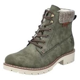 Winterstiefelette Rieker, Damen, Gr. 42, grün (khaki), Lederimitat, Textil, Schuhe, Schnürstiefelette, TEX-Membran, 150 Jahre Rieker Jubiläumsartikel