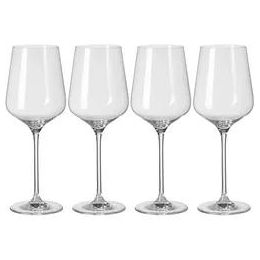 Weinglas Fink "PREMIO", transparent, H:27cm Ø:10cm, Glas, Trinkgefäße, Rotweinglas, 4er Set, transparent