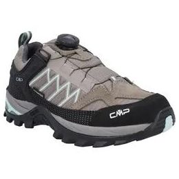 Wanderschuh CMP "RIGEL LOW WMN FITGO TREKKING SHOES WP", Gr. 39, deserto, opale, Leder, Synthetik, Schuhe, wasserdicht