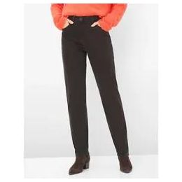 5-Pocket-Hose RAPHAELA BY Brax "Style CORRY", Damen, Gr. 42, Normalgrößen, dunkelbraun, Web, 46% Baumwolle, 39% Lyocell, 12% Elastomultiester, 3% Elasthan, Hosen
