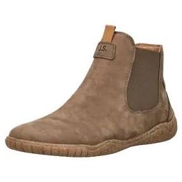 Ankleboots Josef Seibel "Josef Seibel Stiefelette Veloursleder", Damen, Gr. 38, taupe, Veloursleder, Schuhe
