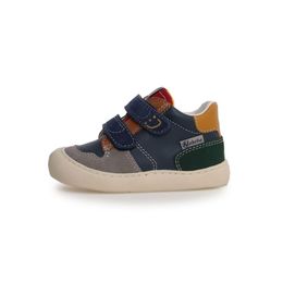 Naturino Leder-Sneakers in Dunkelblau/ Senf/ Grau - 38% | Größe 21 | Babysneakers