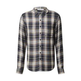 ABOUT YOU Hemd 'Matthew' Herren Gr&ouml;&szlig;e XL taubenblau / hellbraun / schwarz / wei&szlig;