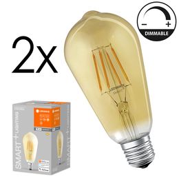 hofstein LED E27 2er Set 6 Watt 2400 Kelvin 680 Lumen