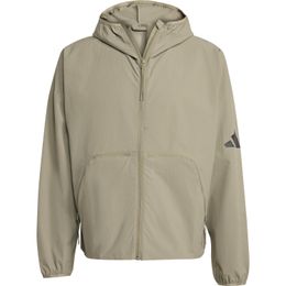Adidas Myshelter Kapuzenjacke Herren - grau - Gr. L