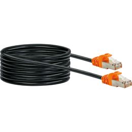 Schwaiger Netzwerkkabel 'CAT 7' schwarz 10 m