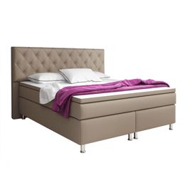 Inter Trading Boxspringbett Turin 180x200 cm muddy